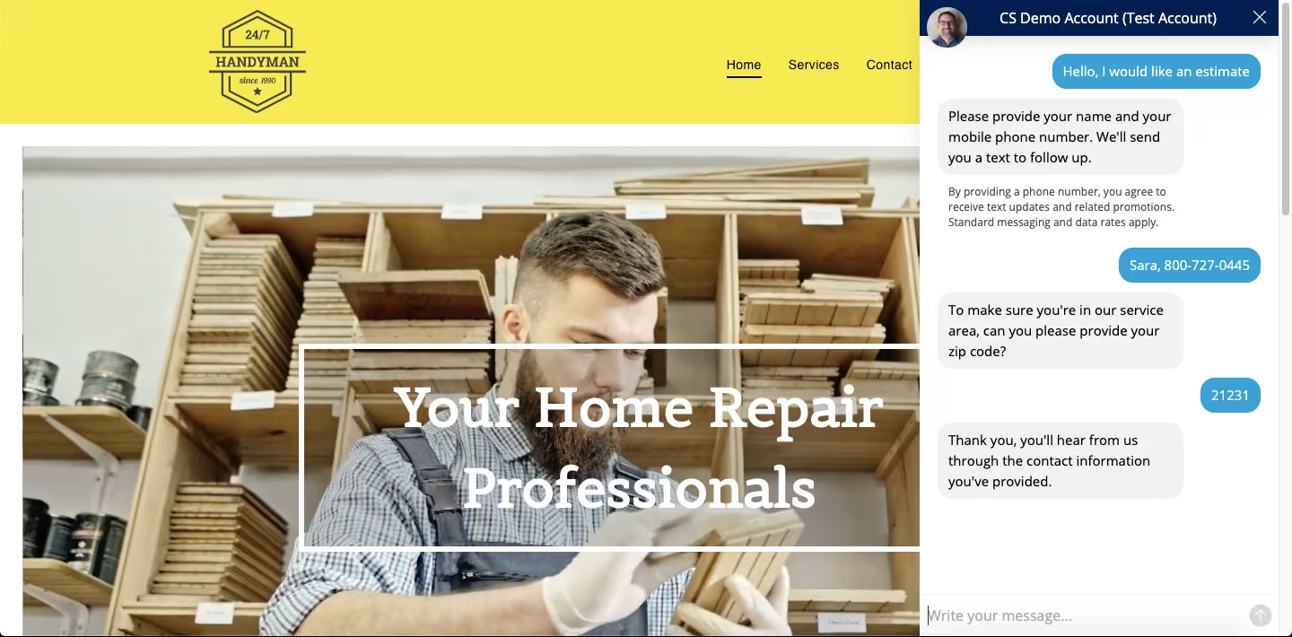 Web Chat – Broadly